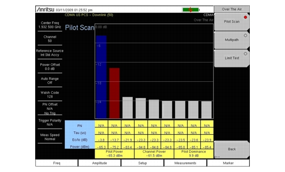 CDMA Over-The-Air Measurement Setup